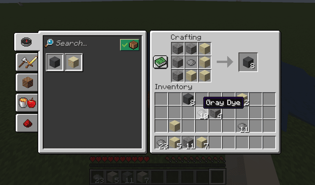 Wie stellt man Beton in Minecraft her?